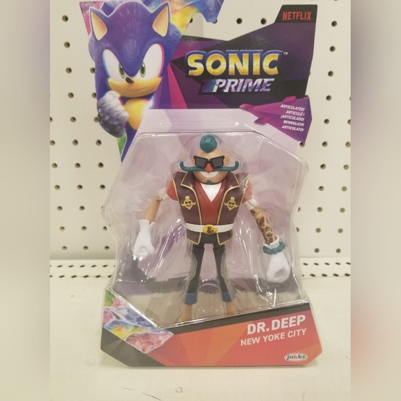 Toys | Jakks Sonic Prime Wave 3 New Yoke City Dr Deep 5 Action Figure ...